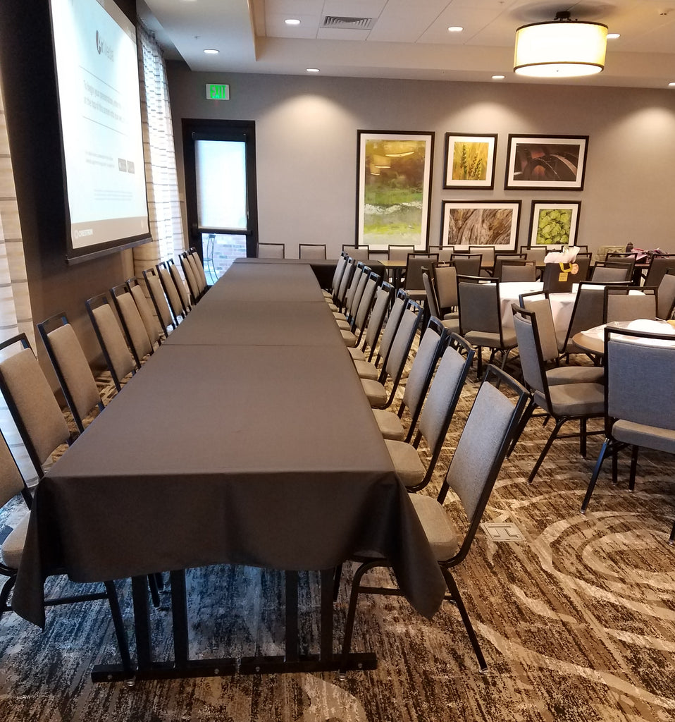 Linen Black Rectangle 52" x 114" – Events By Design, Event Rentals of ...